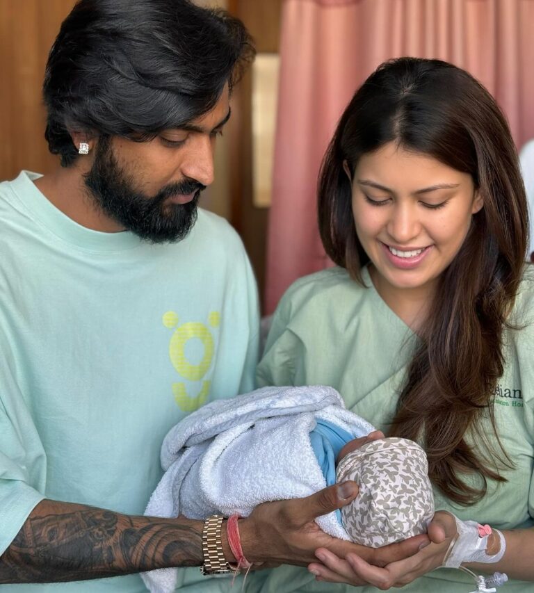 Krunal Pandya and Wife Pankhuri Celebrate Arrival of Son Vayu
