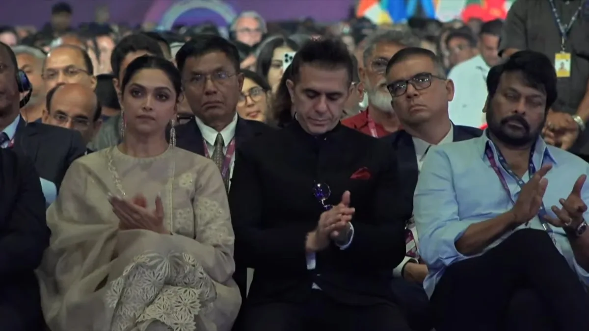 Deepika Padukone at the Waves Summit 2025 inaugural ceremony