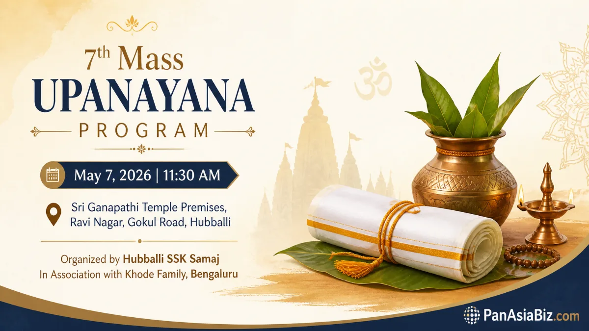 Hubballi Gokul Road SSK Samaj to Host Mass Upanayana Ceremony